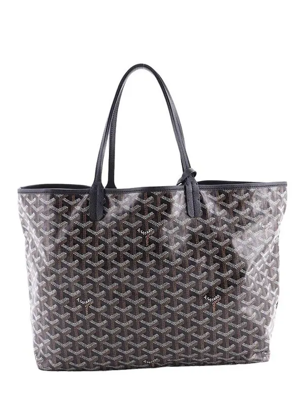 Goyard Pm Saint Louis Coated Canvas Tote - Black