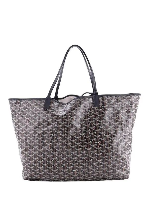 Goyard Saint Louis Gm Tote Coated Canvas - Black