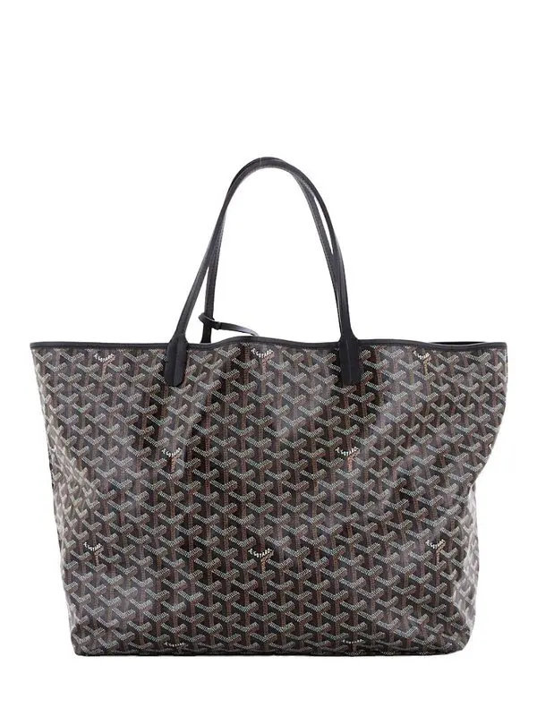 Goyard Gm Saint Louis Tote Coated Canvas - Black