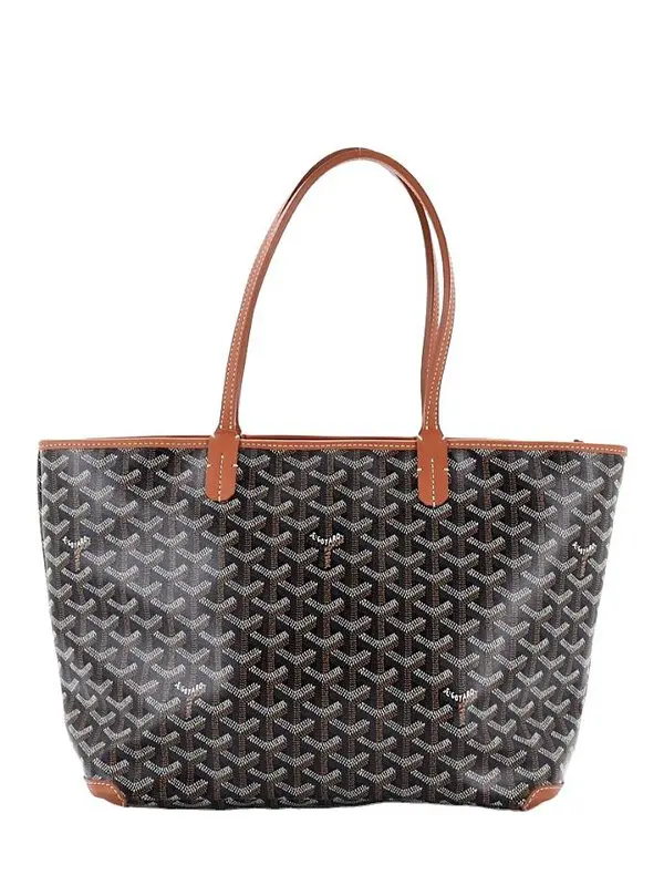 Goyard Pm Artois Tote Coated Canvas - Brown