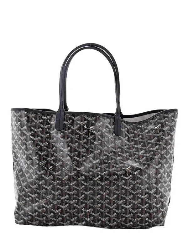 Goyard Saint Louis Pm Tote Coated Canvas - Black