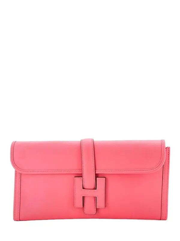 HERMES 29 Jige Elan Clutch Swift - Pink