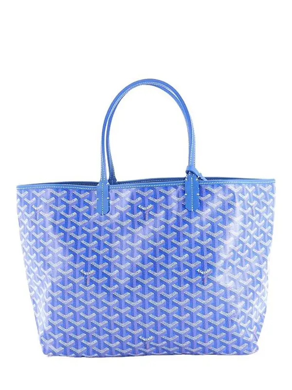 Goyard Pm Saint Louis Tote Coated Canvas - Blue