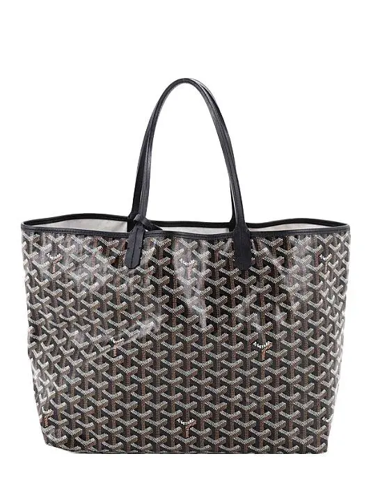 Goyard Pm Saint Louis Tote Coated Canvas - Black