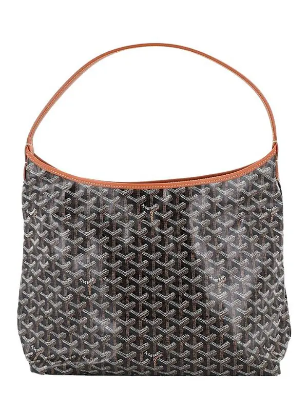 Goyard Boheme Hobo Coated Canvas - Brown/ Black