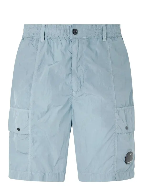 C.P. COMPANY Straight-leg Nylon Cargo Shorts - Blue