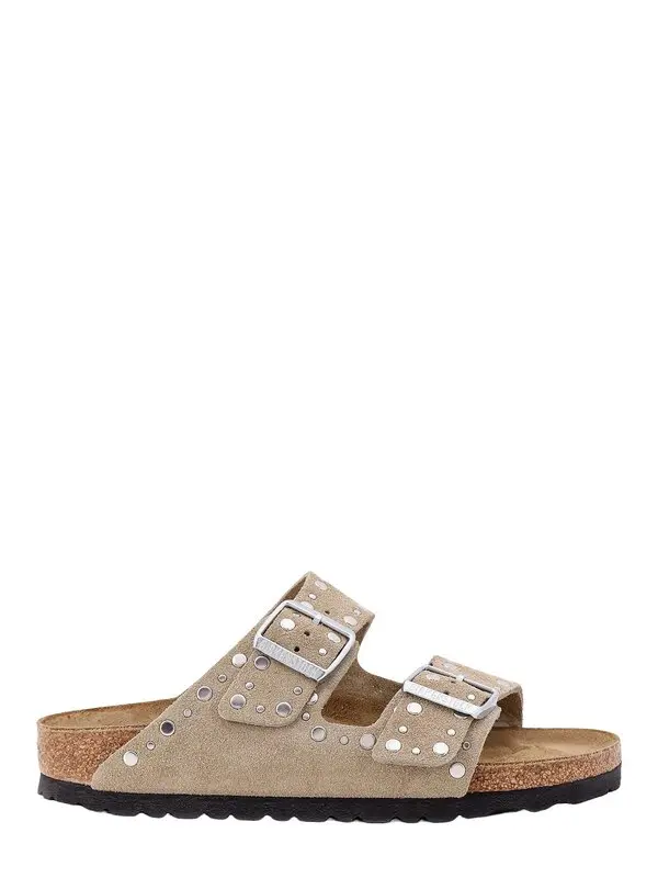 BIRKENSTOCK Arizona Suede Sandals - Beige