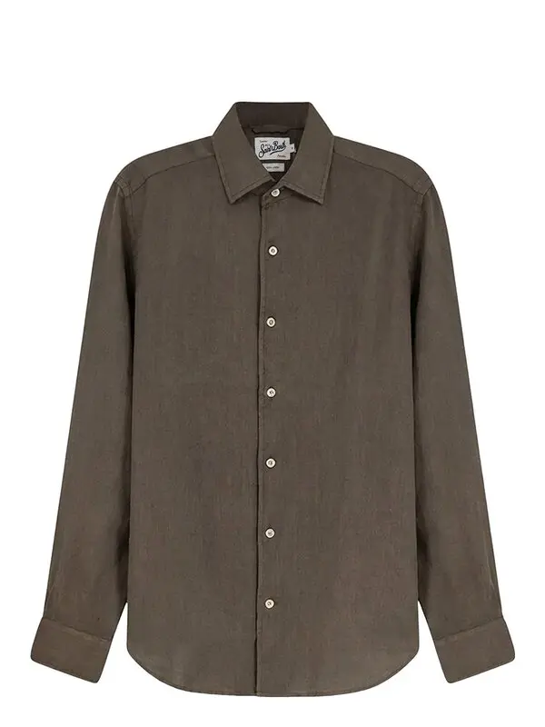 MC2 SAINT BARTH Linen Shirt - Green
