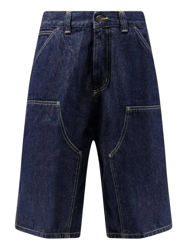 Carhartt Work In Progress Og Double Knee Denim Shorts - Blue