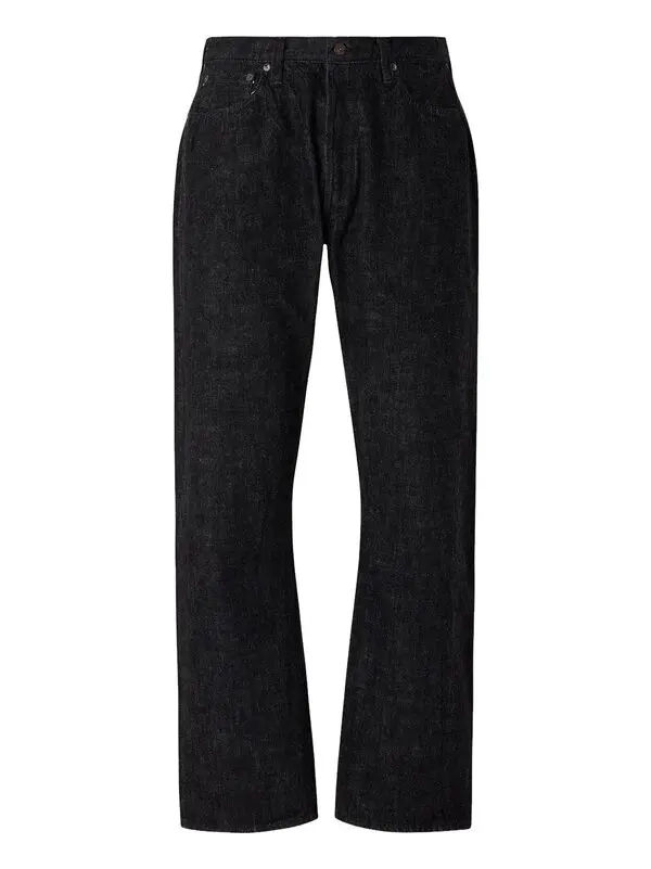 FULLCOUNT Straight-leg Selvedge Denim Jeans - Black