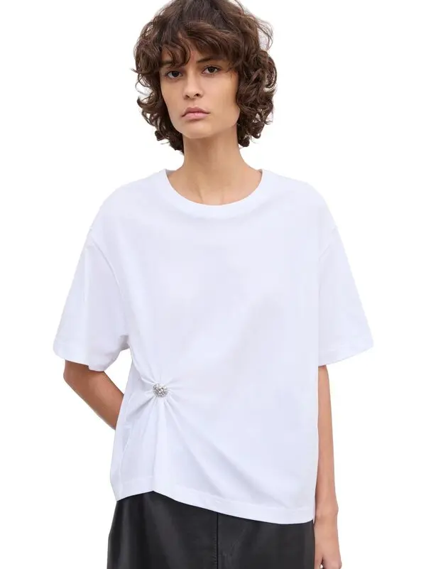 HOUSE OF DAGMAR Asymmetric T-shirt - White