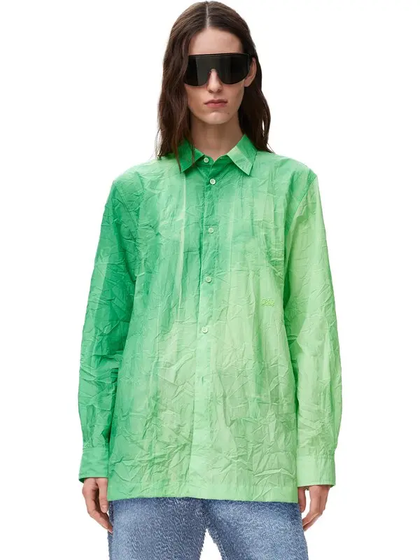 Loewe Shirt In Technical Cotton - Green