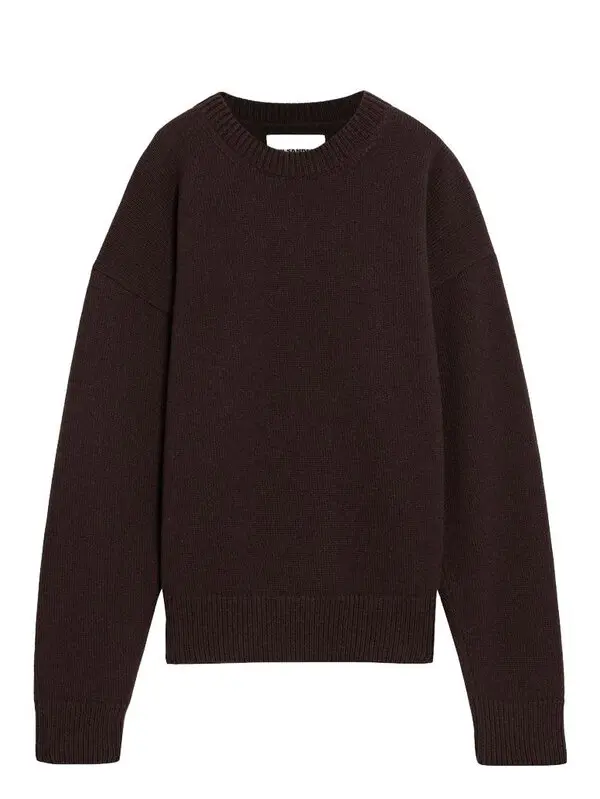 JIL SANDER Wool And Cashmere-blend Sweater - Chocolate