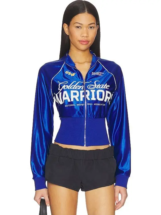 OFF SEASON Cropped Track Jacket - Golden State Warriors