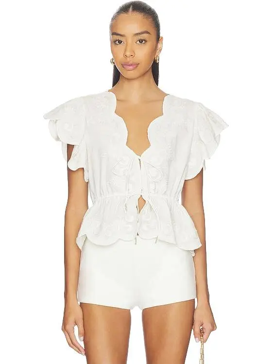 SCARLETT POPPIES Terrel Top - Vanilla