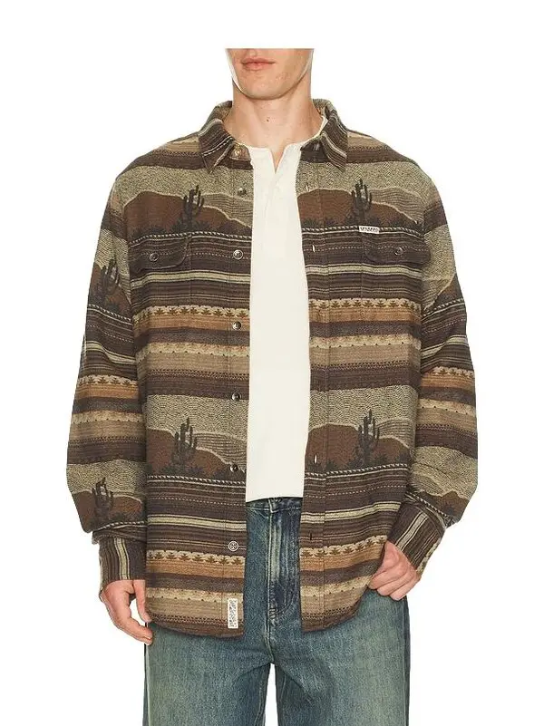 SENDERO PROVISIONS CO. Boquillas Shirt In Brown - Sonora Brown