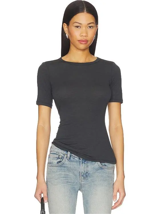 SKIMS Sheer Modal T-shirt - Onyx