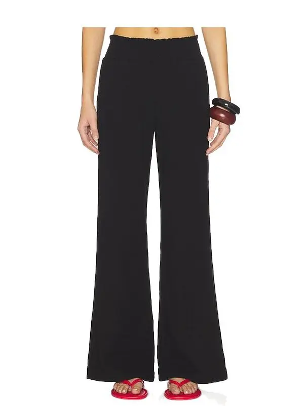 BOBI Wide Leg Beach Pant - Black