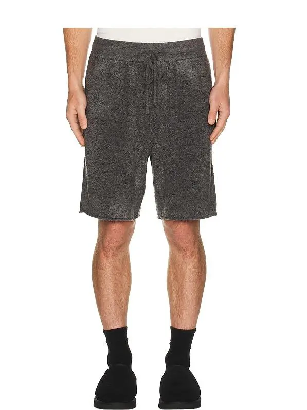 Barefoot Dreams Cozychic Lite Rolled Edge Shorts - Carbon
