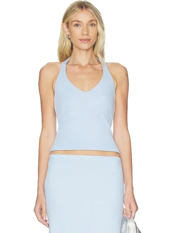 Lna Tide Halter Top - Blue Mist