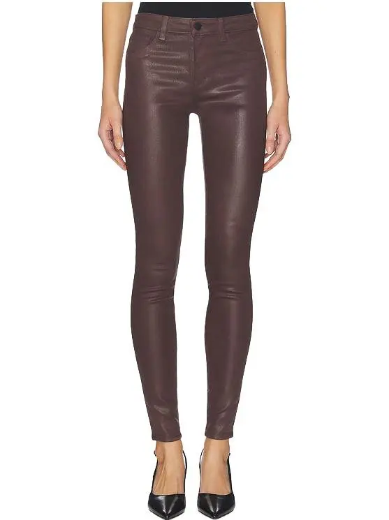 L'Agence Marguerite High Rise Skinny Pant - Chocolate Coated