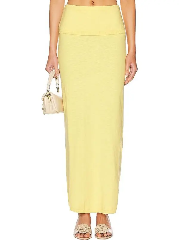LOVERS AND FRIENDS Lumielle Maxi Skirt - Baby Yellow