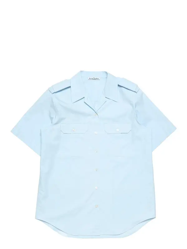 Acne Studios Poplin Button-up Shirt - Baby Blue