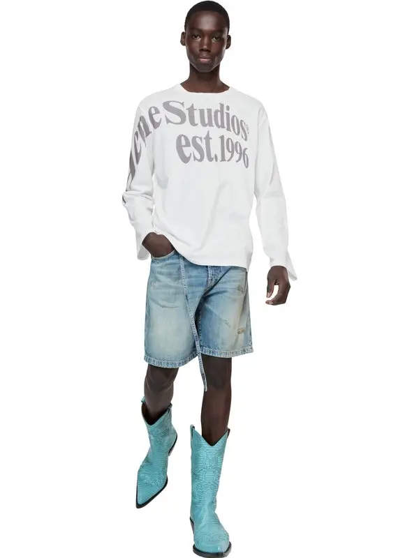 Acne Studios Relaxed Fit Graphic T-shirt - Off White
