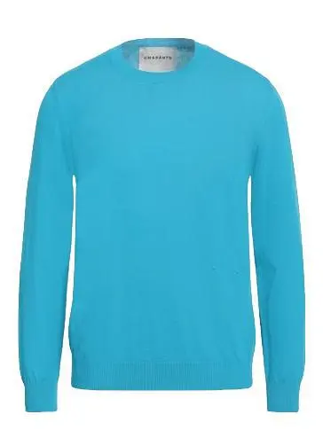 AMARANTO Crewneck Cotton Sweater - Blue