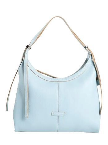 GIANNI CHIARINI Leather Shoulder Bag - Sky Blue