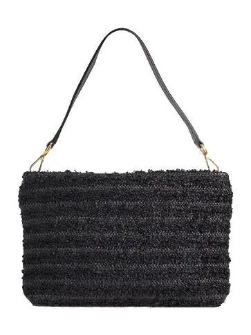 GIANNI CHIARINI Textile Fiber Handbag - Black