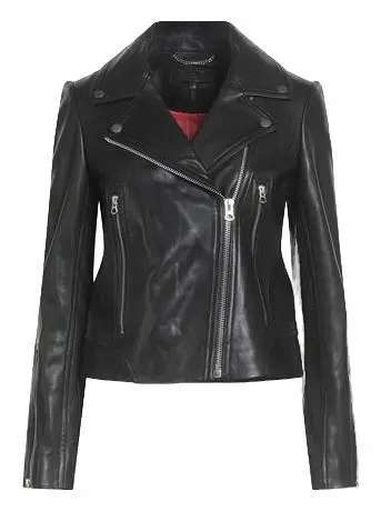 Rag & Bone Lambskin Biker Jacket - Black