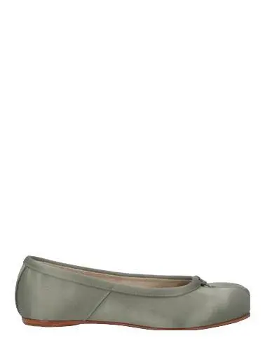 MAISON MARGIELA Ballet Flats In Textile Fibers - Sage Green