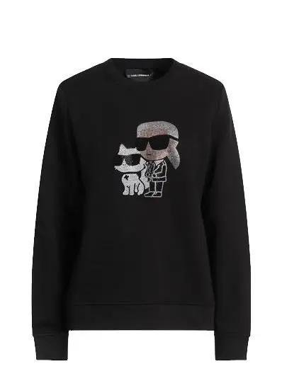 Karl Lagerfeld Sweatshirt In Organic Cotton And Recycled Polyester - Black