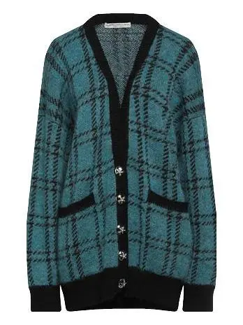 Alessandra Rich Checked V-neck Cardigan - Green