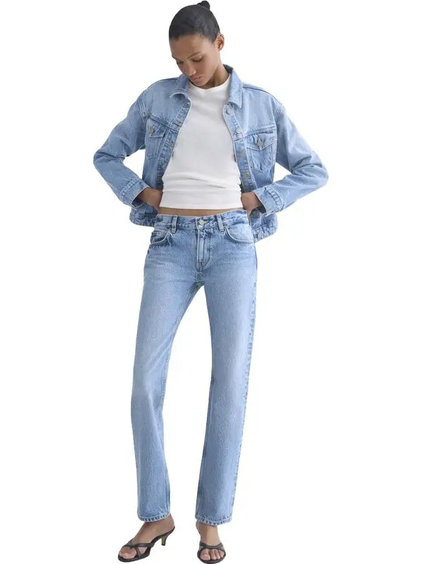 Everlane X Elena Bonvicini Highland Low-rise Cigarette Jeans - Crystal Cove Indigo