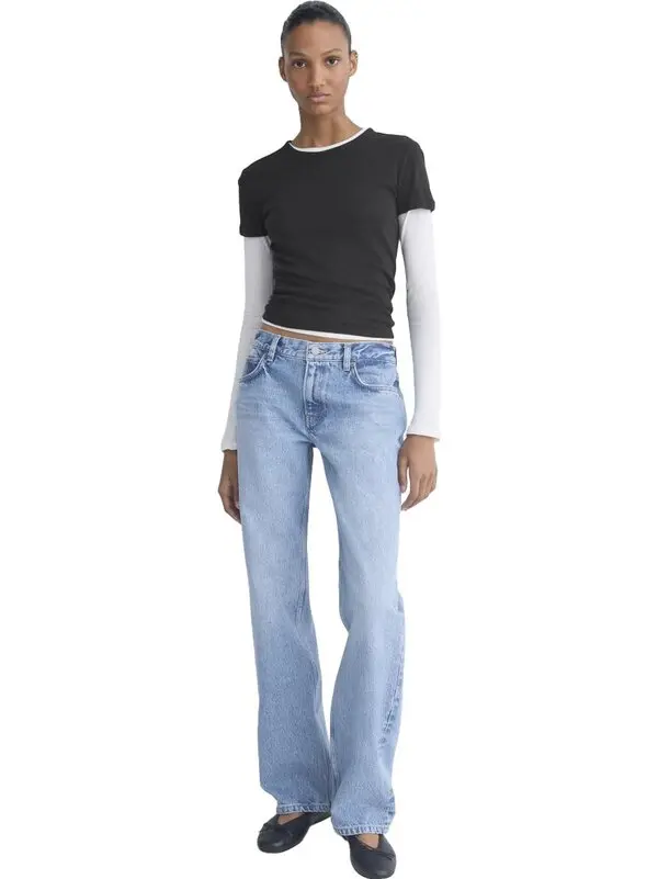 Everlane X Elena Bonvicini La Brea Low-rise Baggy Jean - Crystal Cove Indigo