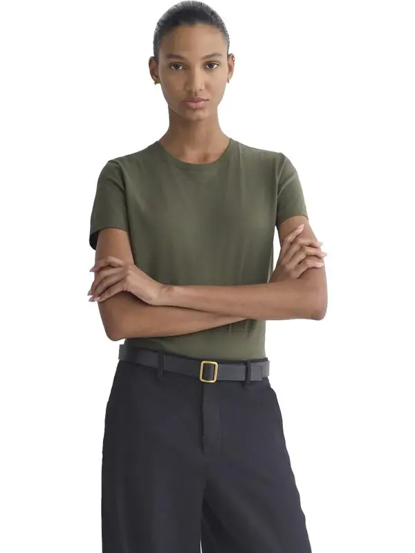 Everlane Slim Crew Neck T-shirt - Olive Night
