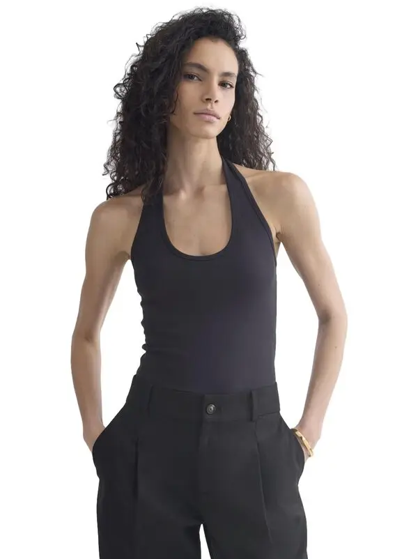 Everlane Halter Tank Top - Black