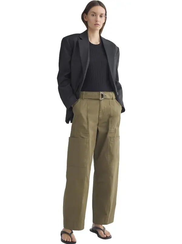 Everlane Utility Straight-leg Cargo Pant - Olive
