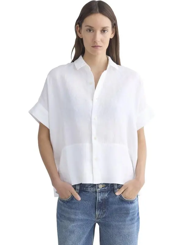 Everlane Linen Boxy Shirt - White