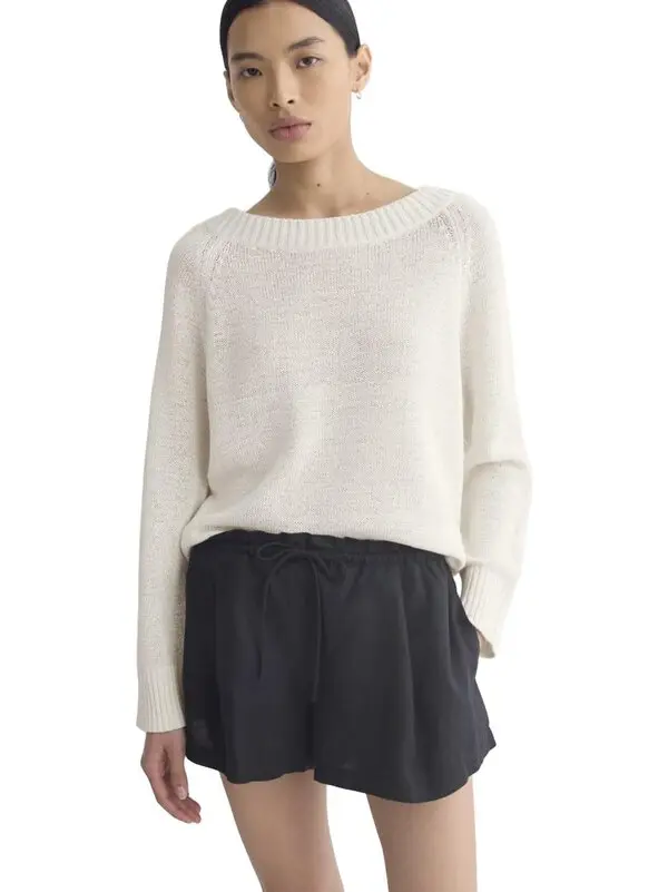 Everlane Linen Flowy Shorts - Black