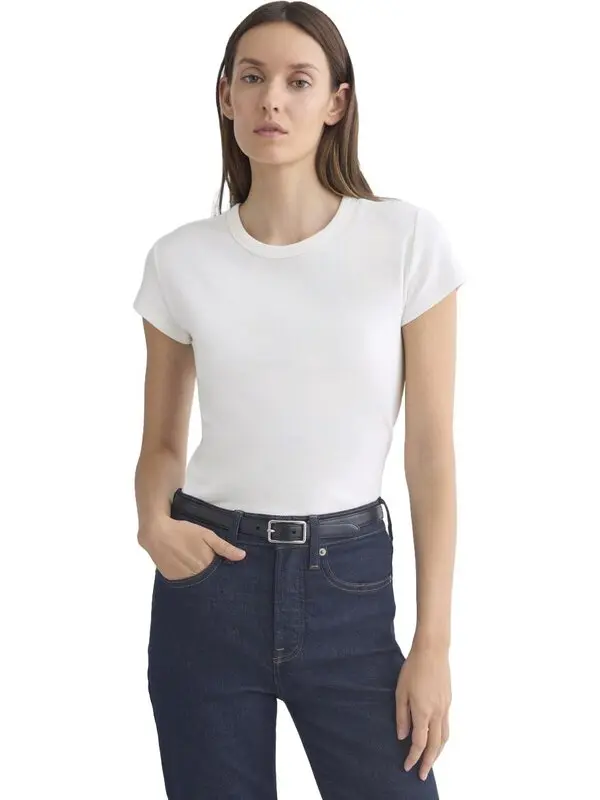 Everlane Retrosoft Cotton Crew Neck T-shirt - Bone