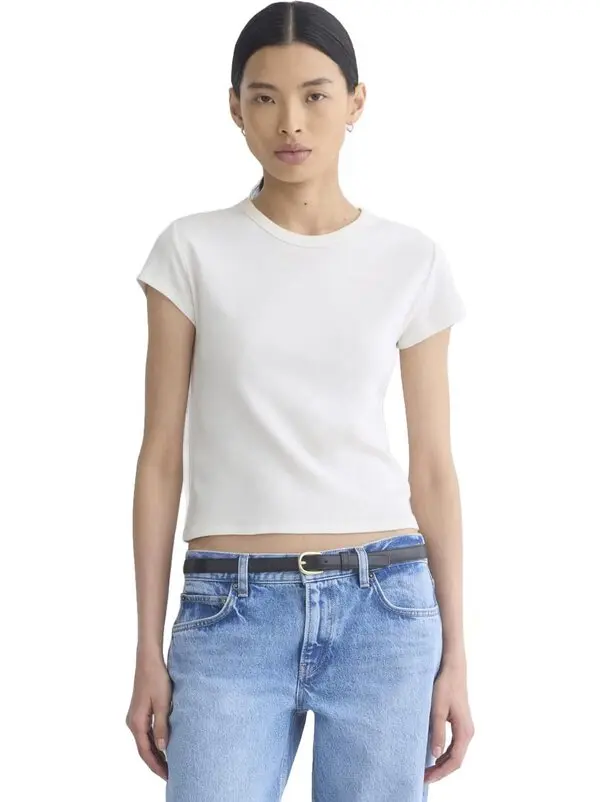 Everlane Retrosoft Cotton Crew Neck T-shirt - Bone