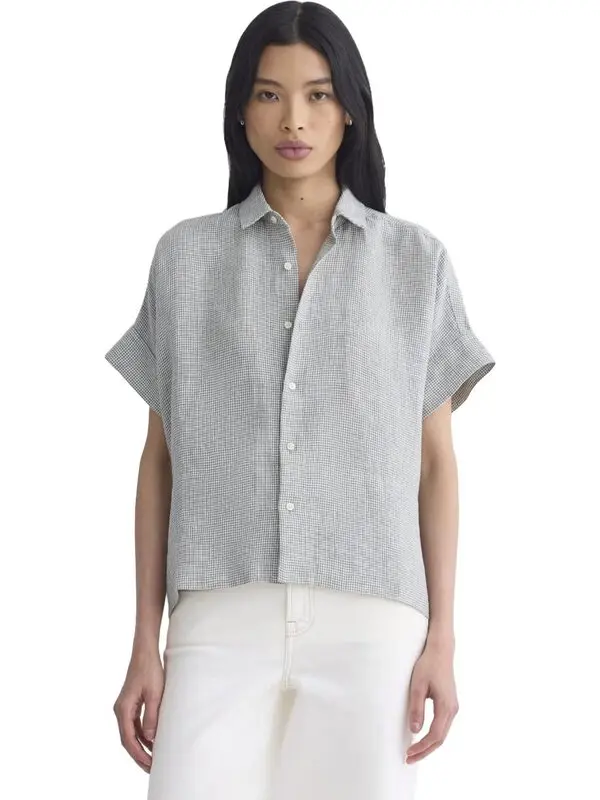 Everlane Boxy Linen Shirt - Agave Green