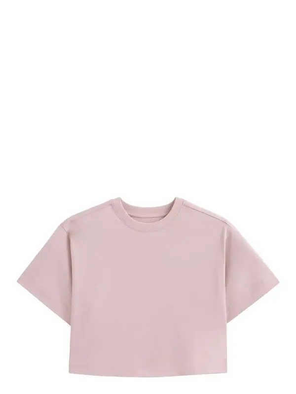 Everlane Forever Jersey Cropped T-shirt - Burnished Lilac