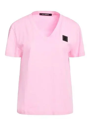 Karl Lagerfeld T-shirt In Organic Cotton - Pink