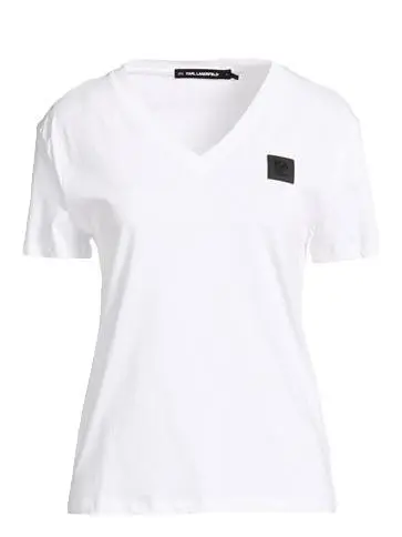 Karl Lagerfeld T-shirt In Organic Cotton - White