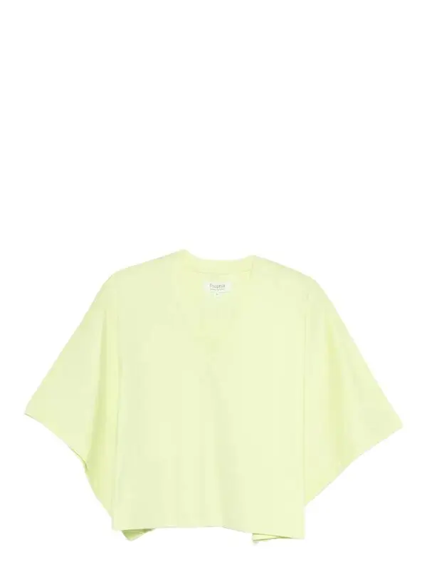 PSOPHIA Short-sleeved V-neck T-shirt - Yellow