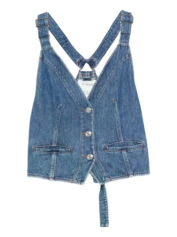 Sportmax Dama Button-up Top - Blue